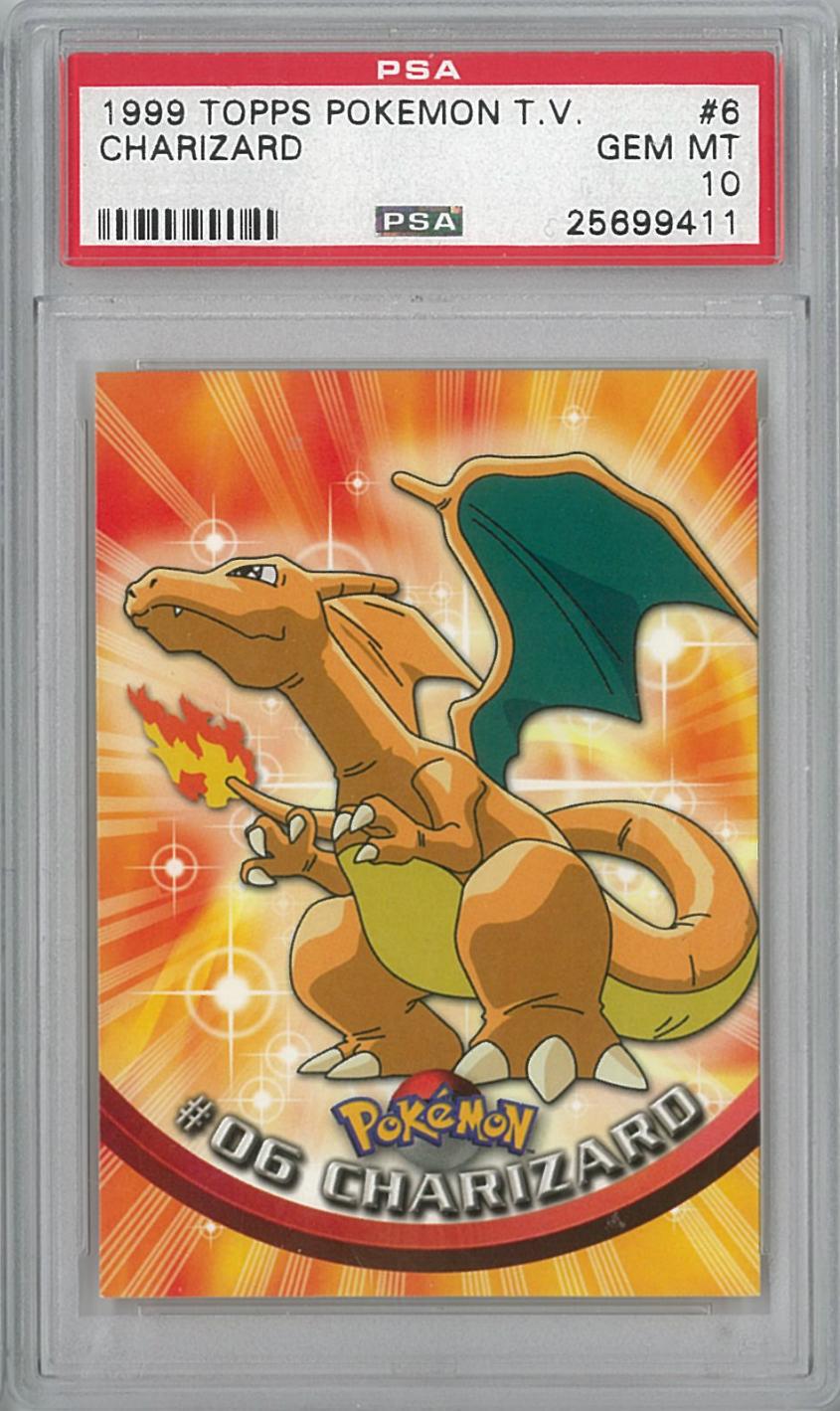 1999 Topps Pokemon TV Charizard PSA 10 GEM MINT 25699411 DA Card 1999 Topps Pokemon TV Charizard PSA 10 GEM MINT 25699411 DA Card