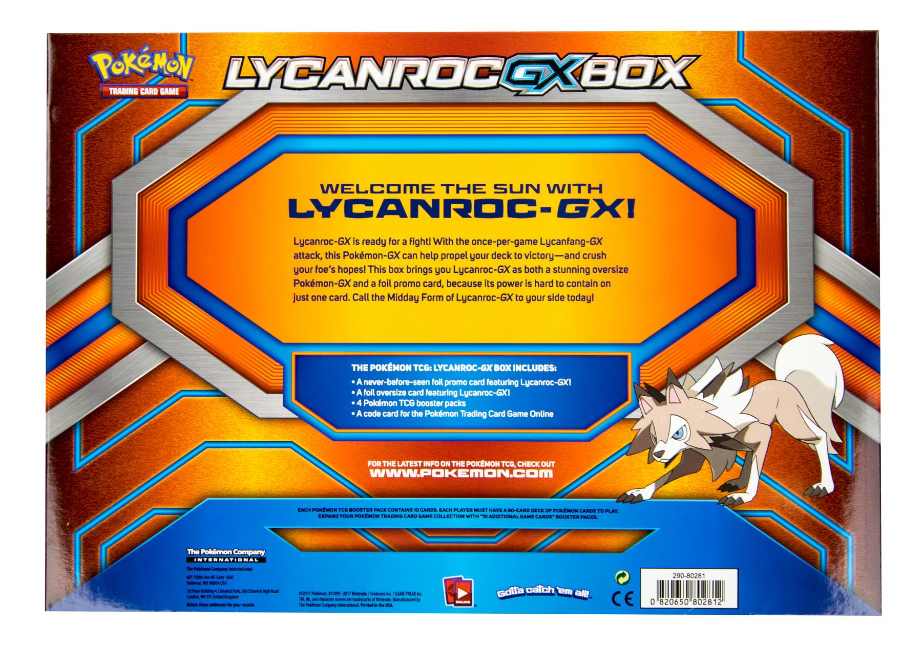 Pokemon Lycanroc GX Box DA Card World