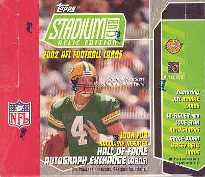 2002 Topps Stadium Club Relic Edition Football Jumbo Box | DA Card World