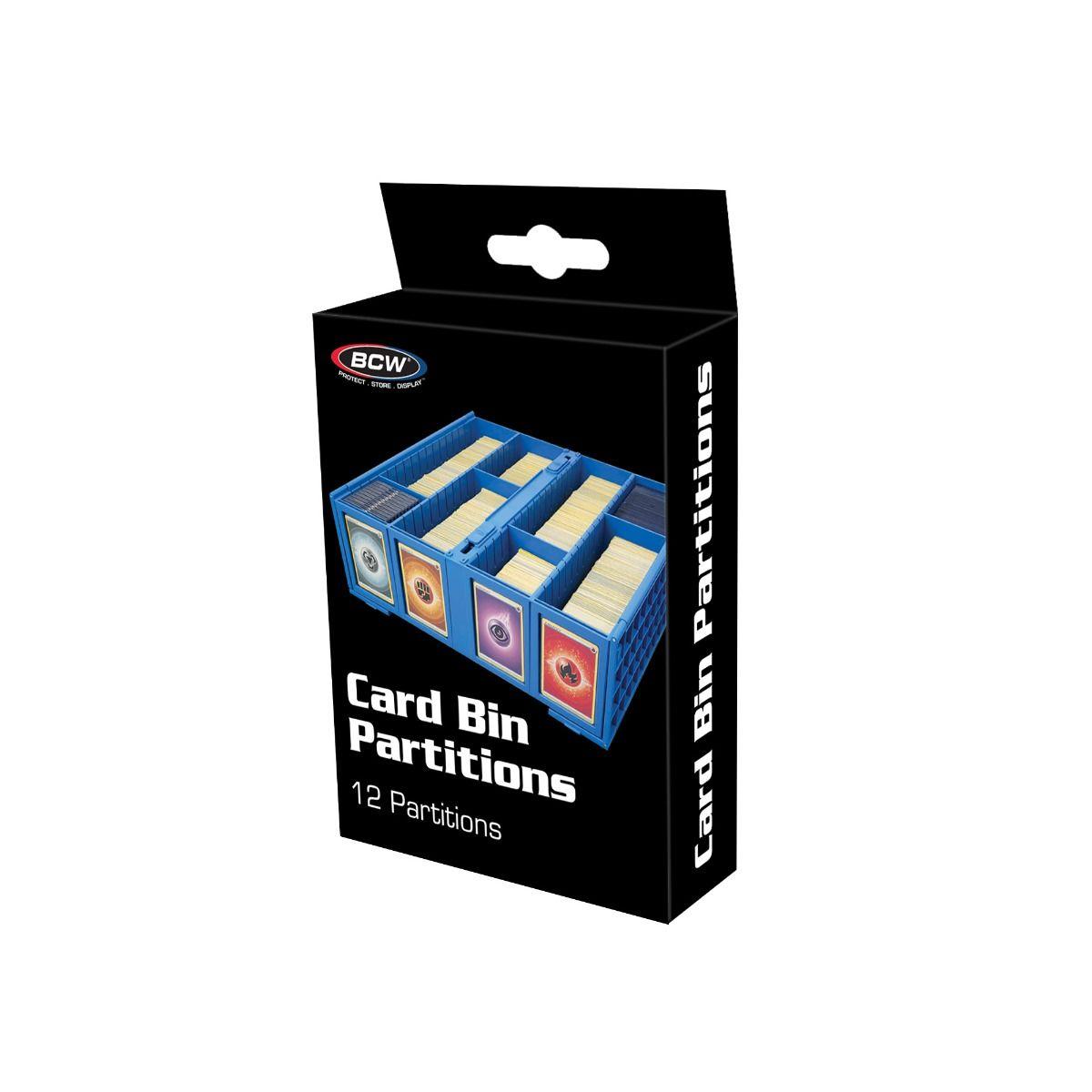 BCW Collectible Card Bin Partitions - Blue | DA Card World