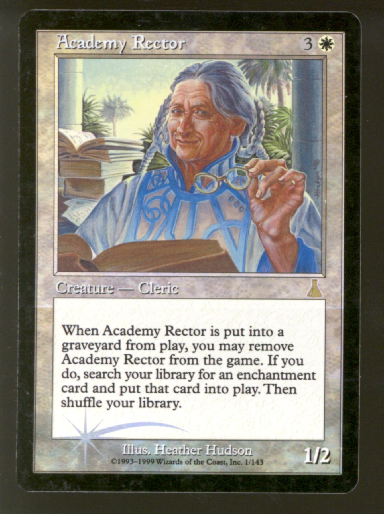 Magic the Gathering Urza's Destiny FOIL Academy Rector LIGHTLY PLAYED ...