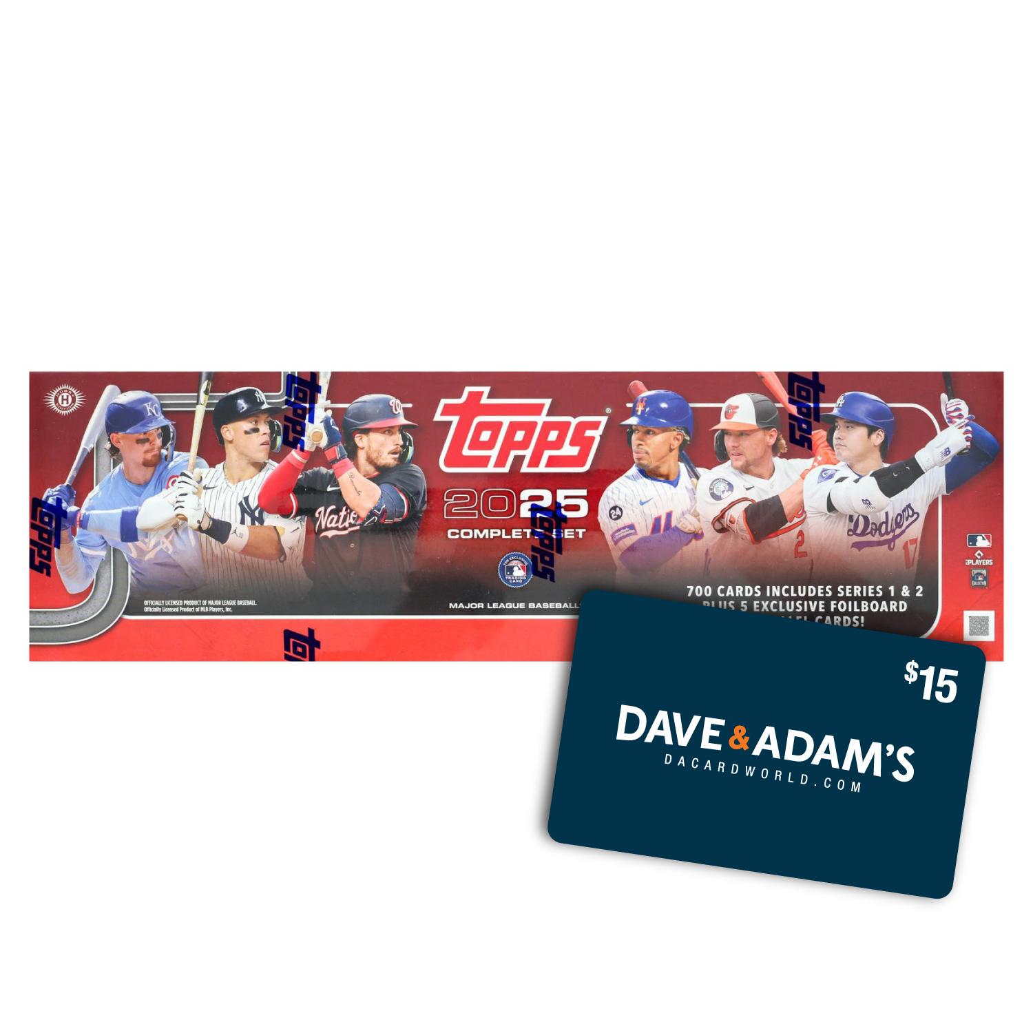 2025 Topps Factory Set Baseball Hobby (Box) + $15 Dave & Adam's Gift ...