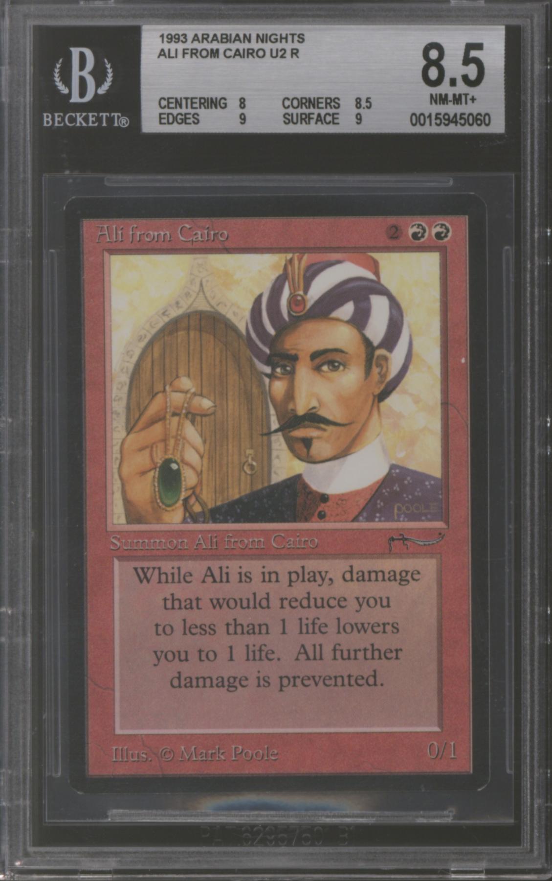 Magic the Gathering Arabian Nights Ali from Cairo BGS 8.5 (8, 8.5, 9, 9) | DA Card World