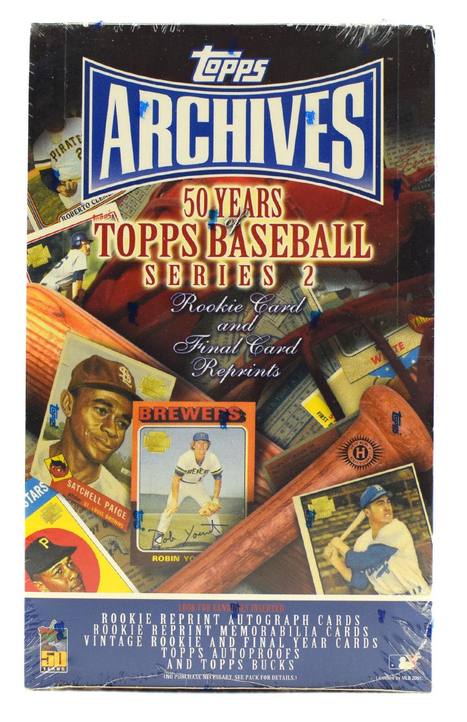 2001 Topps Archives Series 2 Baseball Hobby Box | DA Card World