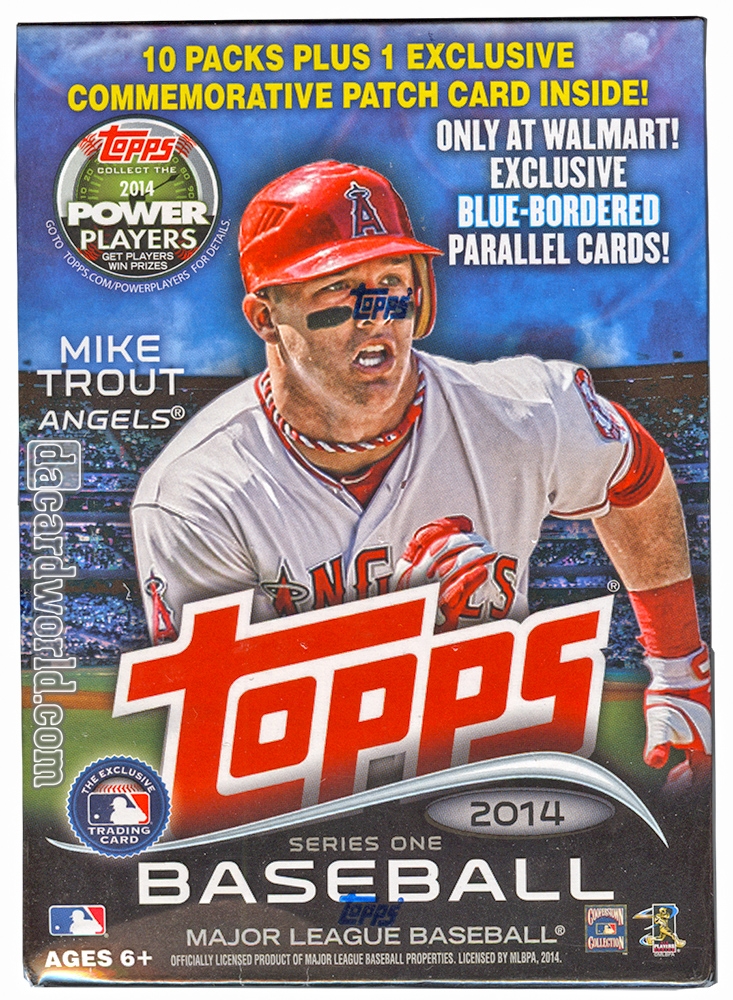 2014 Topps Series 1 Baseball 10 Pack Box PLUS One Patch Card DA