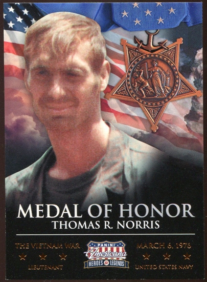 2012 Panini Americana Heroes and Legends Medal of Honor #2 Thomas R ...