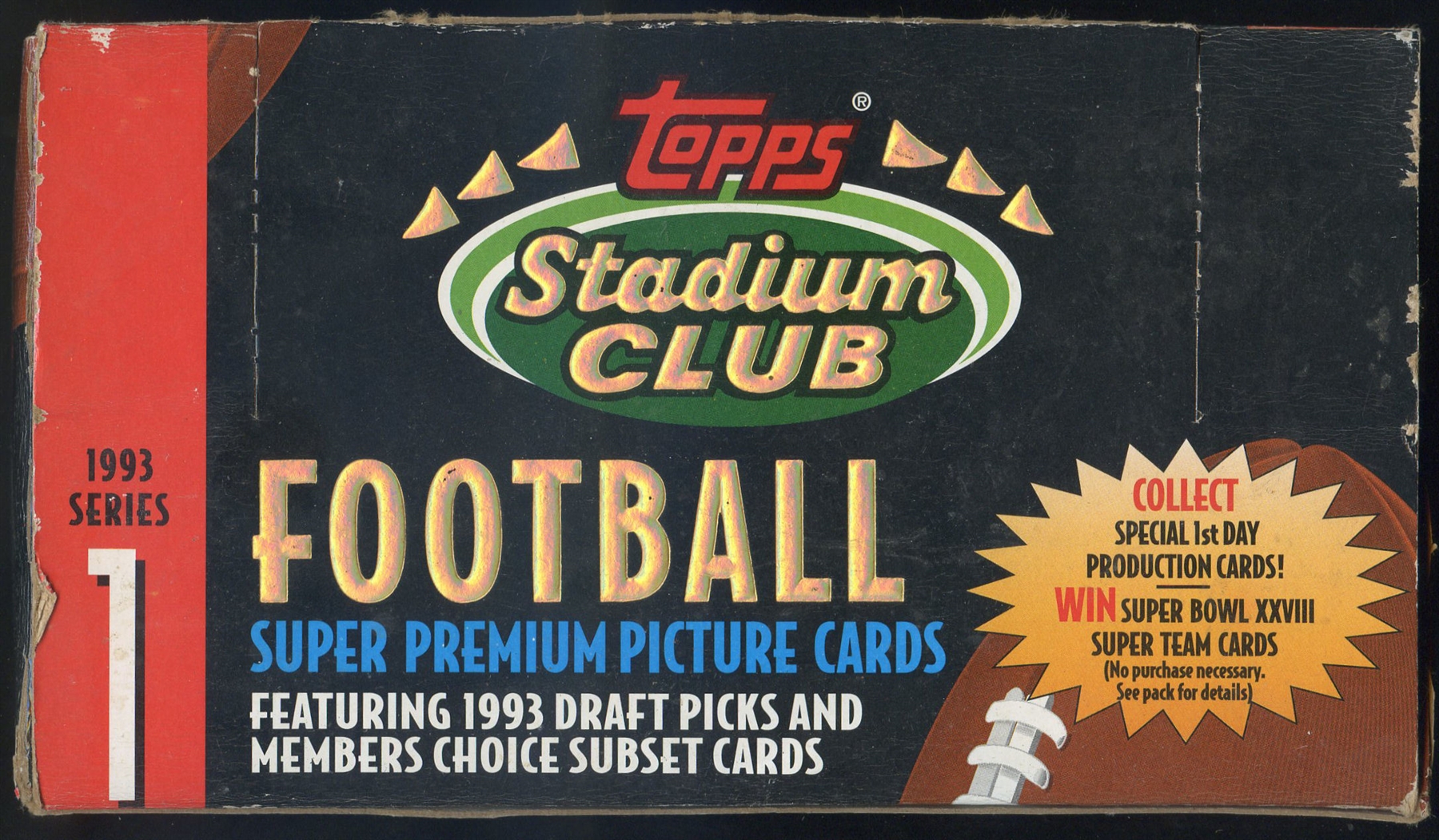 1993 Topps Stadium Club Series 1 Football Jumbo Box | DA Card World