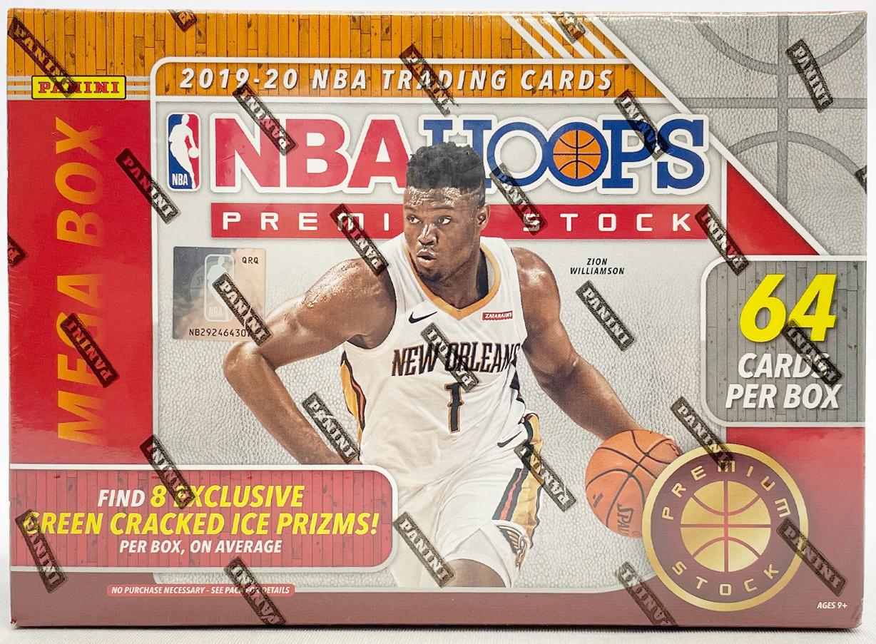 2019/20 Panini Hoops Premium Stock Basketball Mega Box (64 Cards ...
