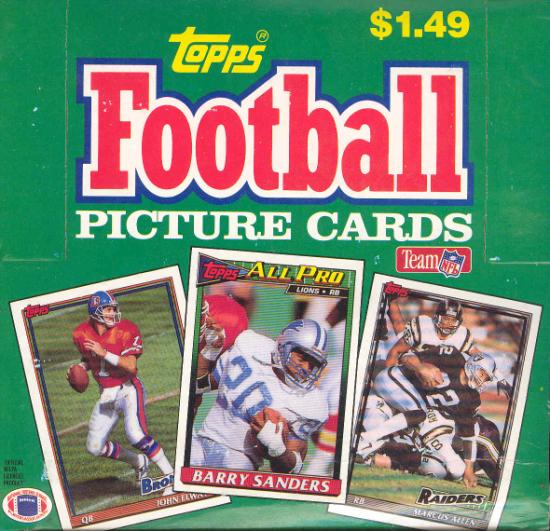 1991 Topps Football Jumbo Box | DA Card World