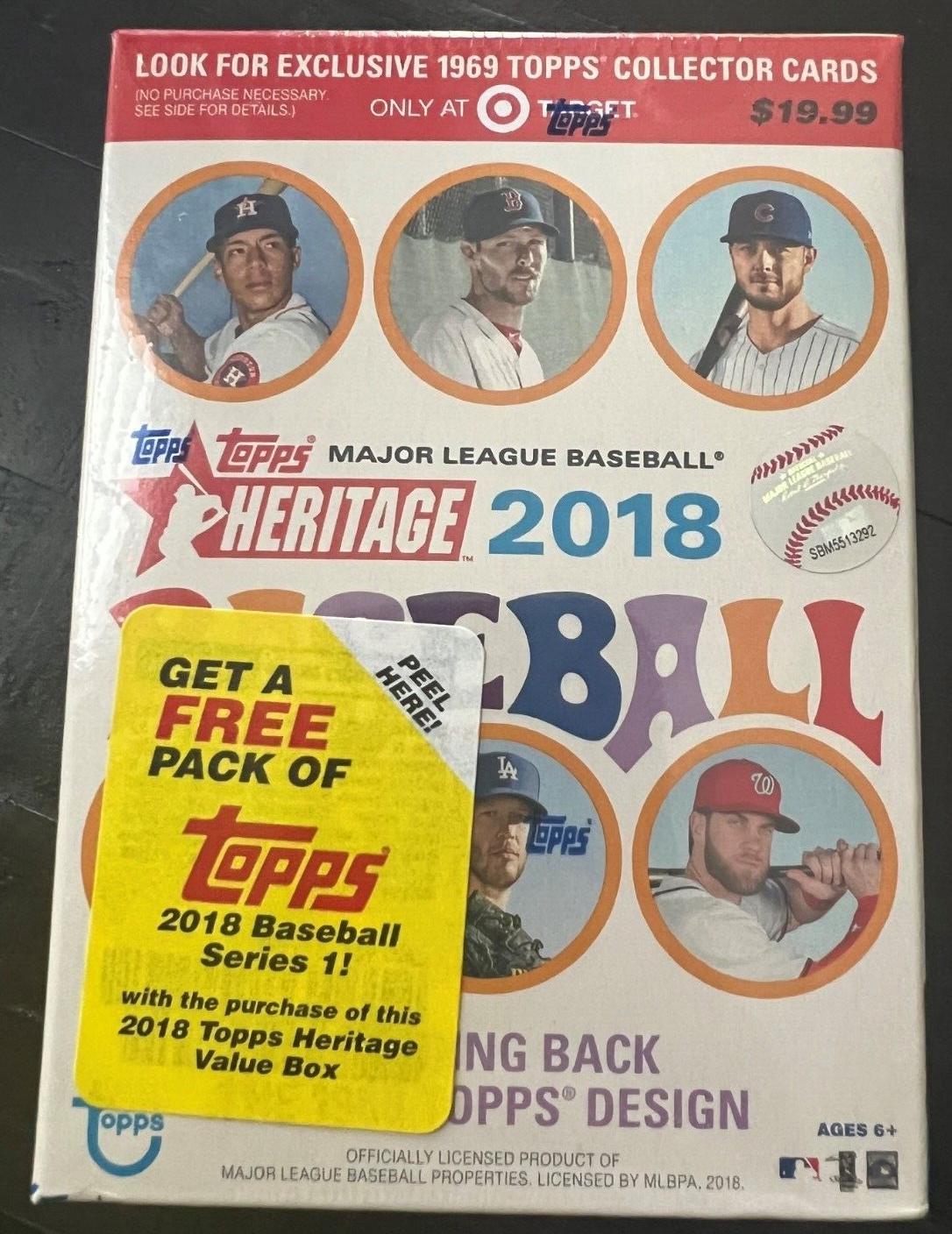 2018 Topps Heritage Baseball 8-Pack Blaster Box (Target) | DA Card World
