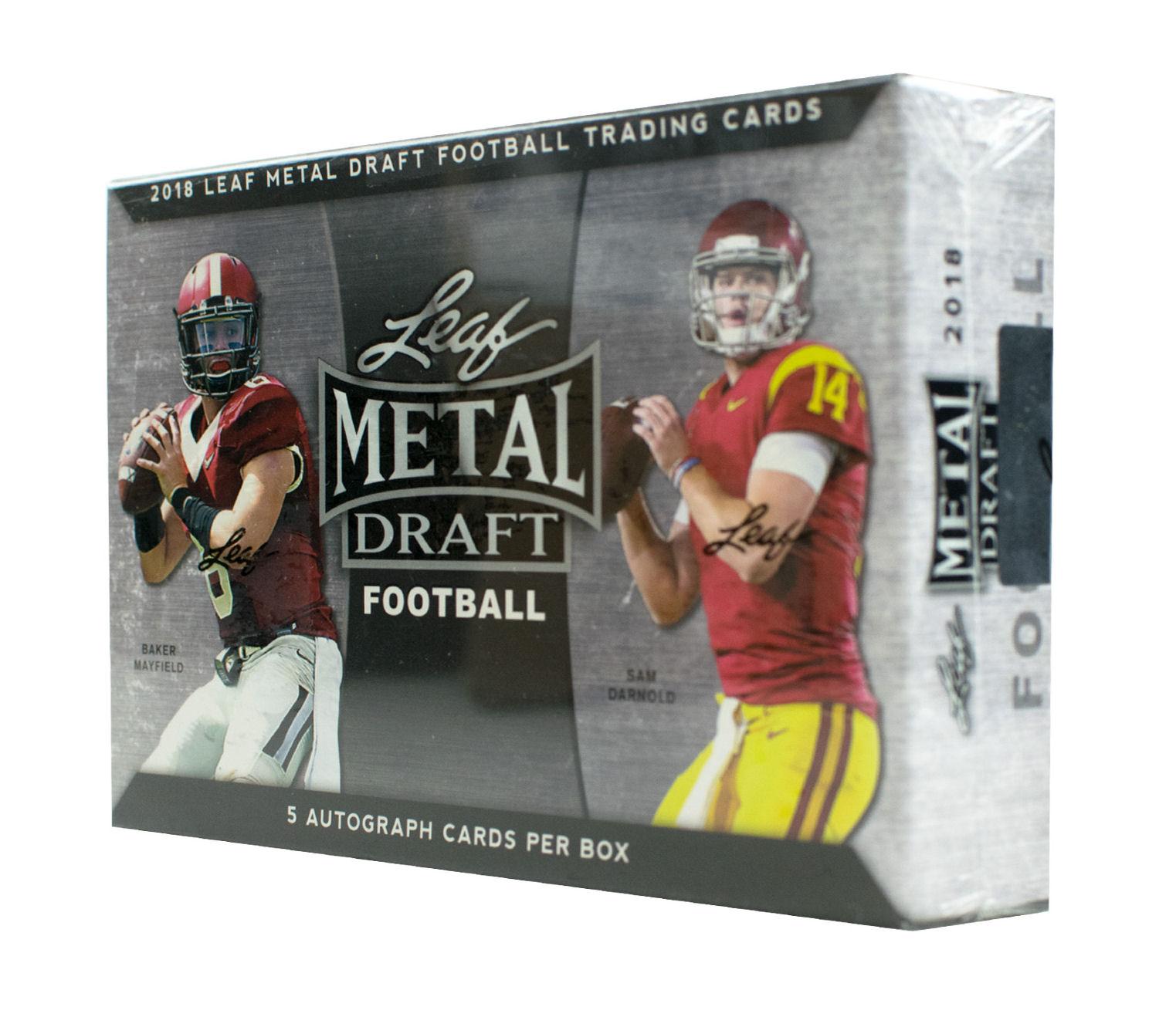 2018 Leaf Metal Draft Football Hobby Box | DA Card World