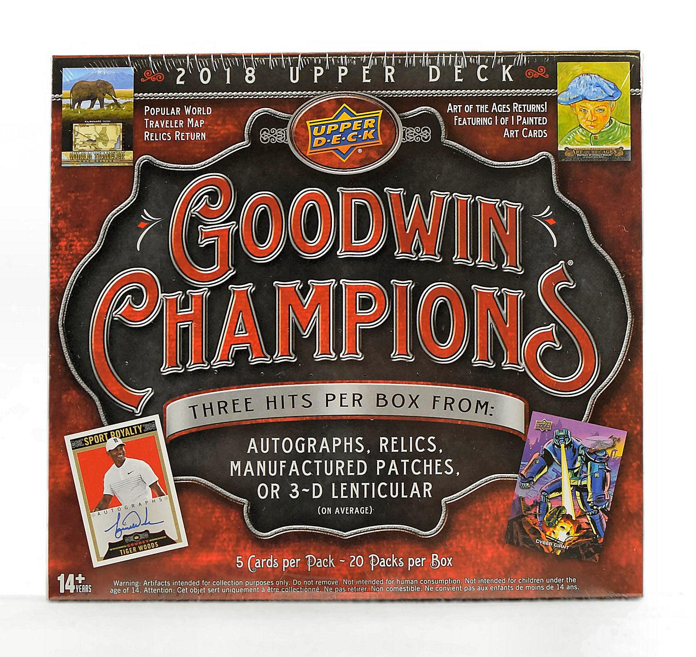 2018 Upper Deck Goodwin Champions Hobby Box | DA Card World
