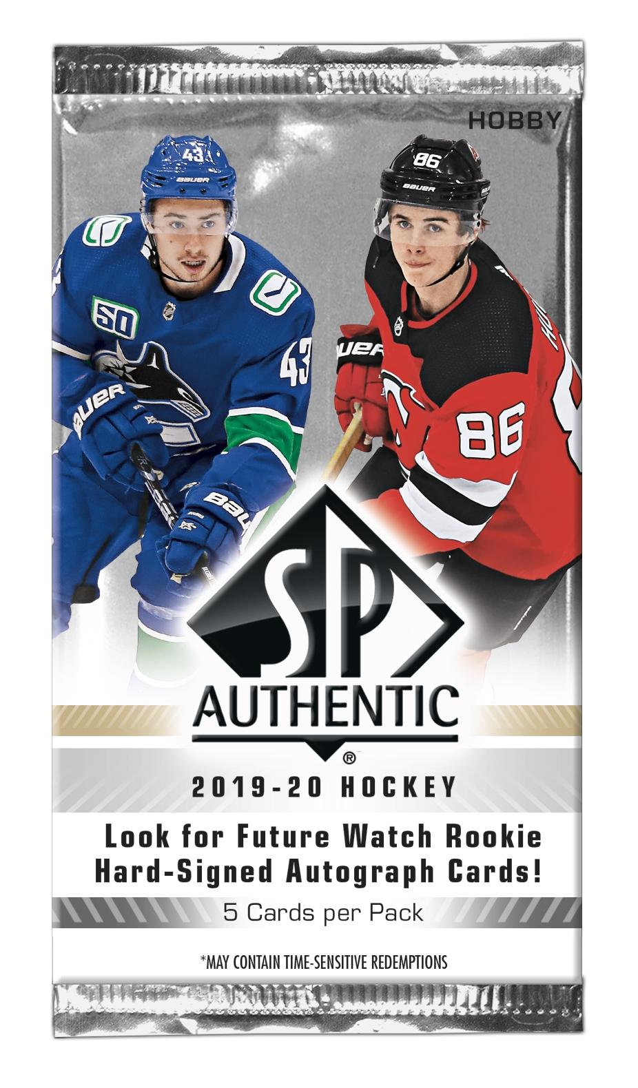 2019 20 Upper Deck Sp Authentic Hockey Hobby Pack Da Card World