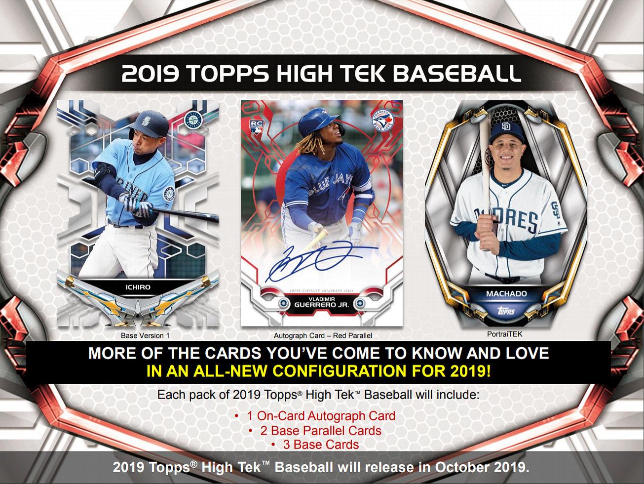 2019 Topps High Tek Baseball 12-Box Case- DACW Live 30 Spot Pick Your ...