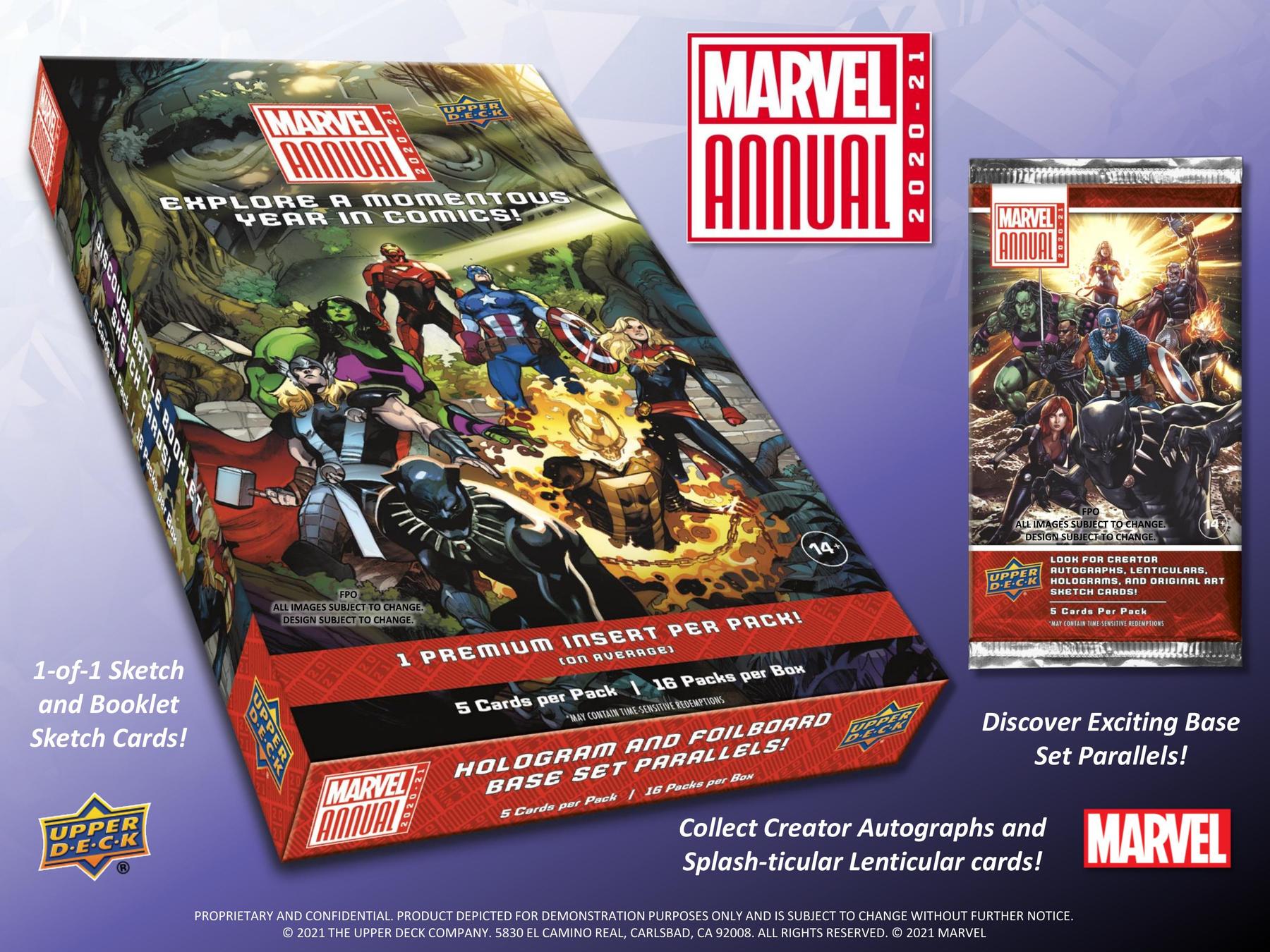 Marvel Annual Hobby Box (Upper Deck 2020/21) (Presell) | DA Card World
