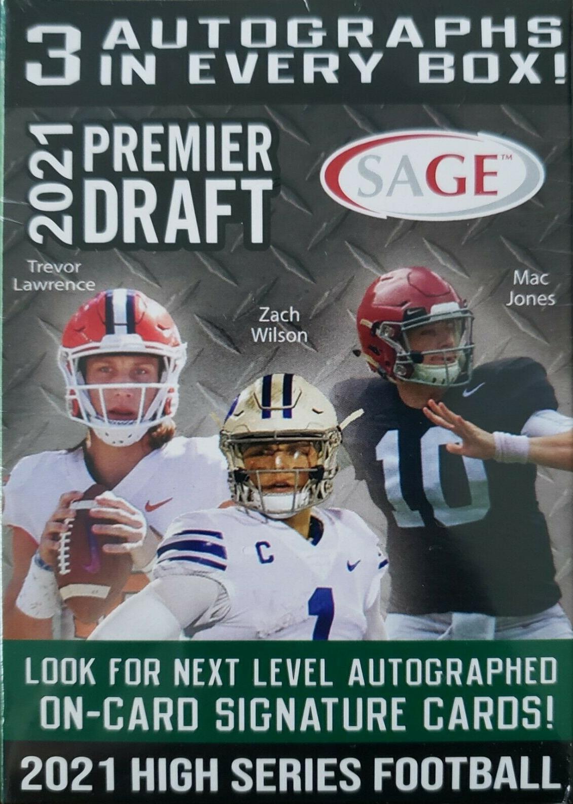 2021 Sage Hit Premier Draft High Series Football Blaster Box | DA Card ...