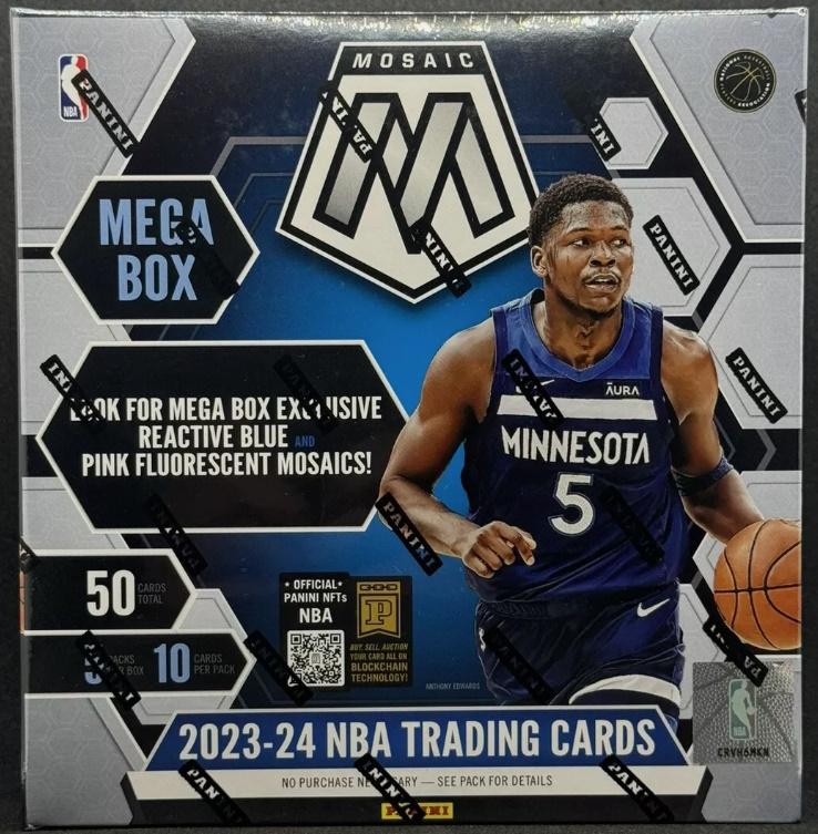2023/24 Panini Mosaic Basketball Mega Box (Blue & Pink Mosaics!) | DA ...
