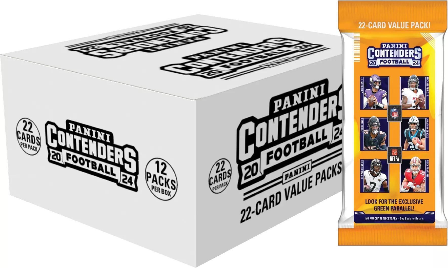 2024 Panini Contenders Football Jumbo Value 12-Pack 20-Box Case ...