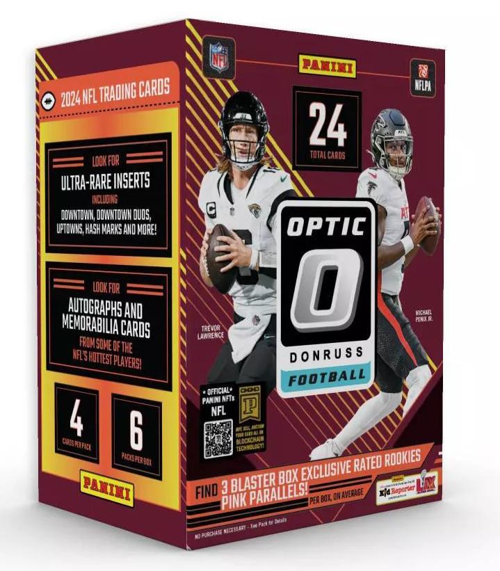 2024 Panini Donruss Optic Football 6-Pack Blaster Box (Pink Parallels ...