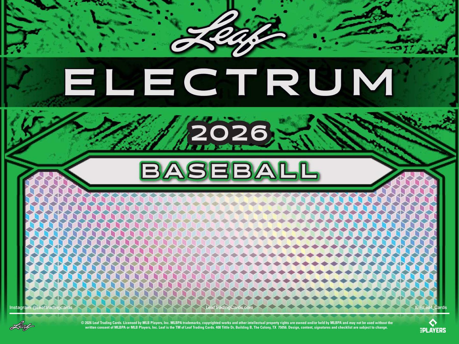 2026 Leaf Electrum Baseball Hobby Box (Presell) | DA Card World