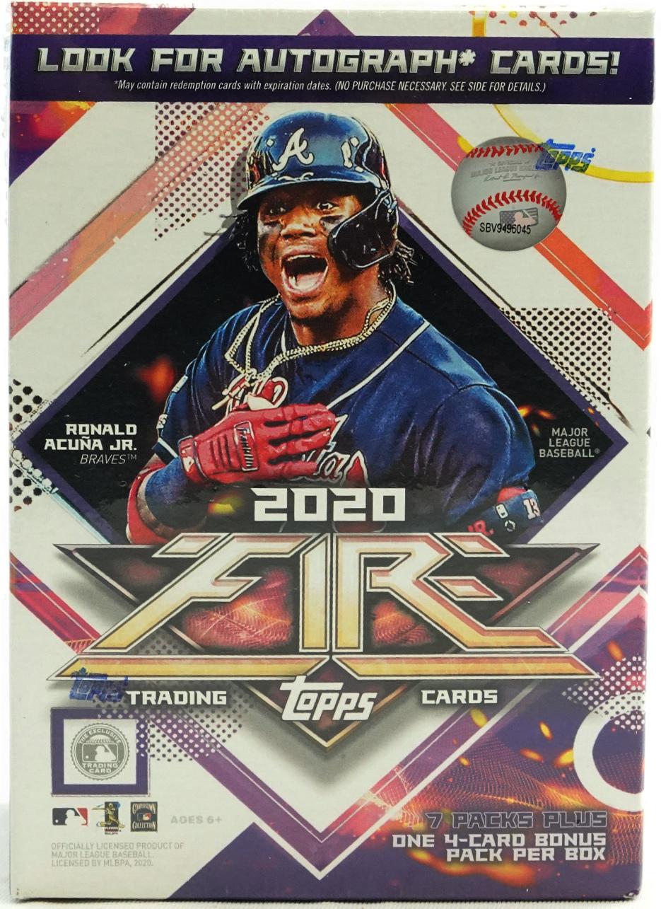 2020 Topps Fire Baseball 7-Pack Blaster Box | DA Card World