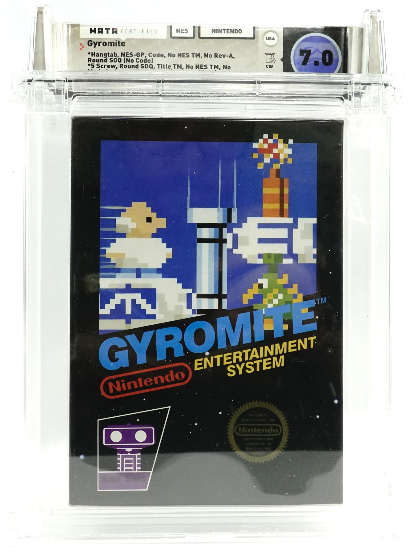 Nintendo (NES) Gyromite Hangtab No NES TM, No Rev-A Round SOQ w/Adapter ...