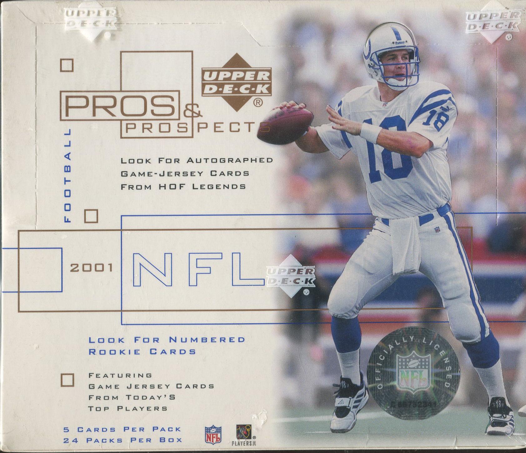 2001 Upper Deck Pros & Prospects Football Hobby Box | DA Card World