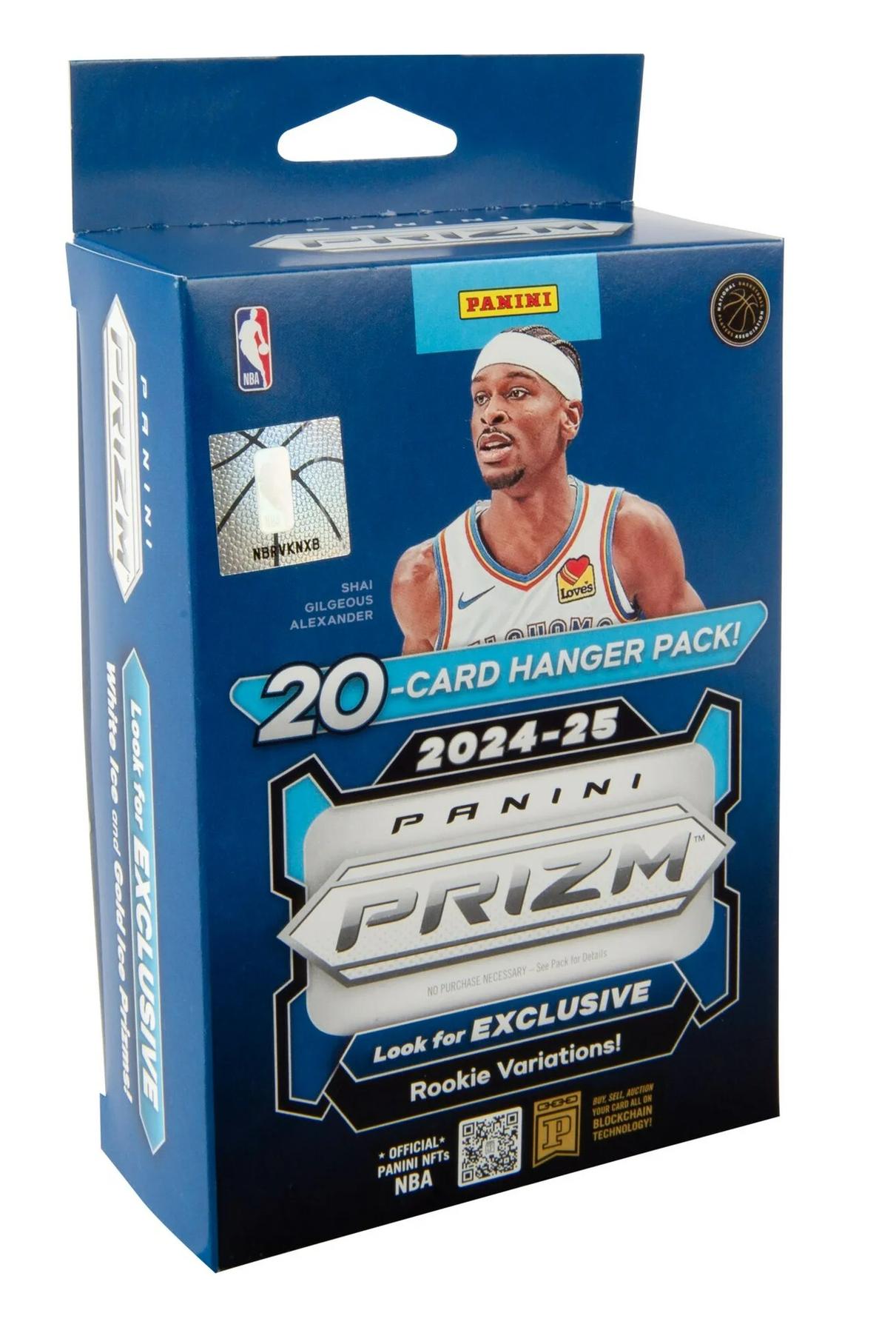 2024/25 Panini Prizm Basketball Hanger Box (White and Gold Ice Prizms ...