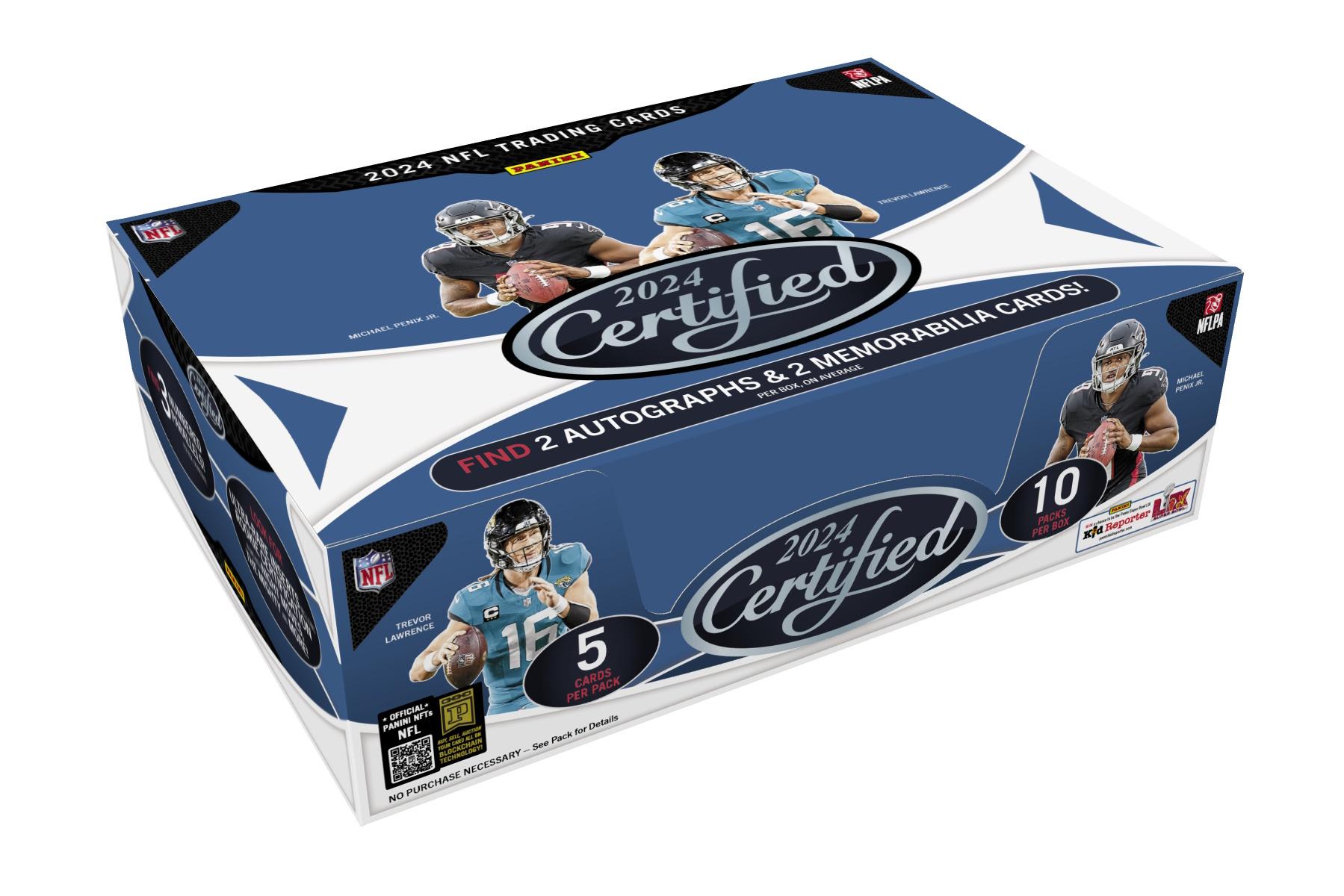 2024 Panini Certified Football Hobby 16-Box Case (Presell) | DA Card World