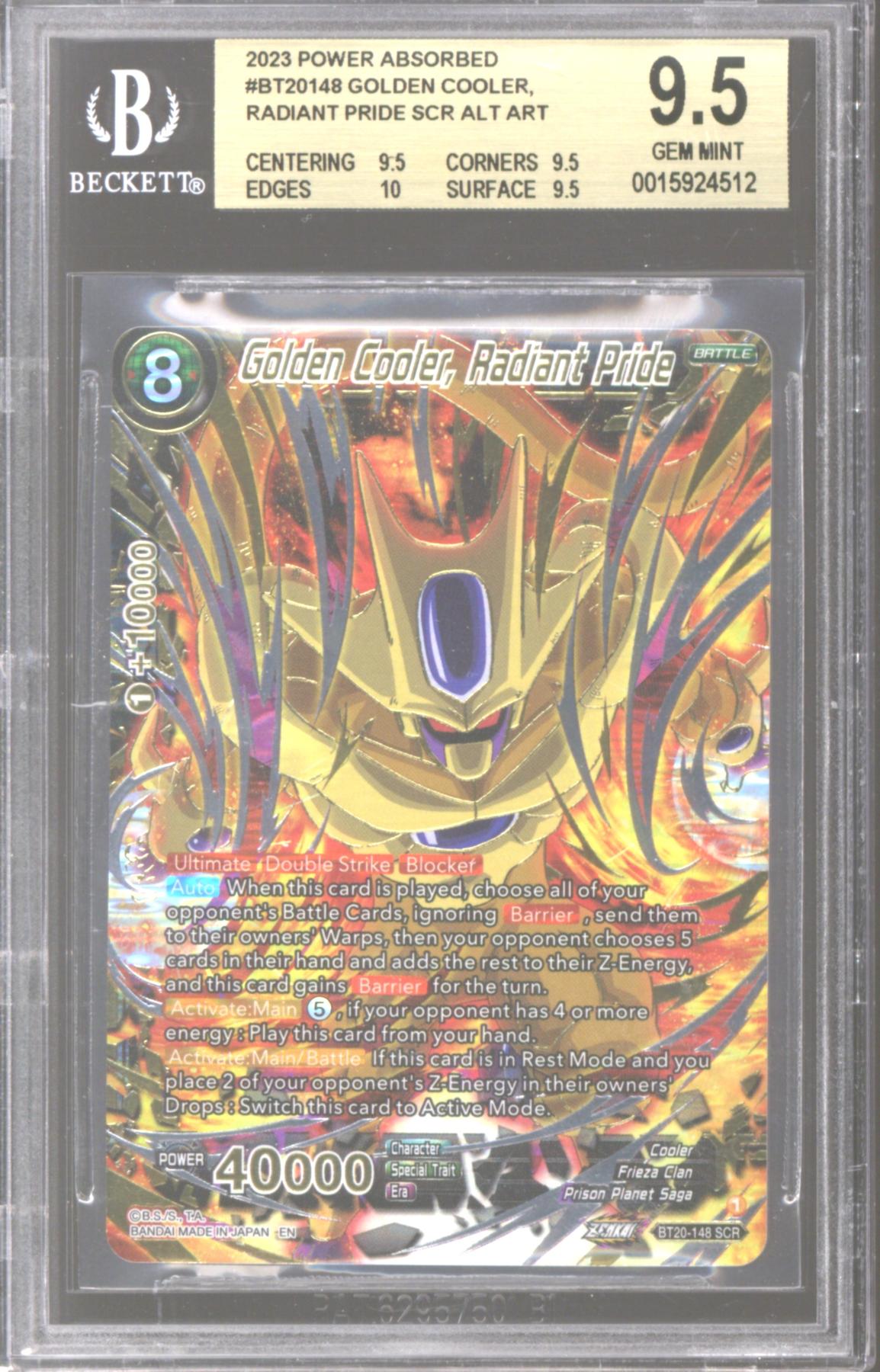 Dragon Ball Super Power Absorbed Golden Cooler Radiant Pride Alt Art ...