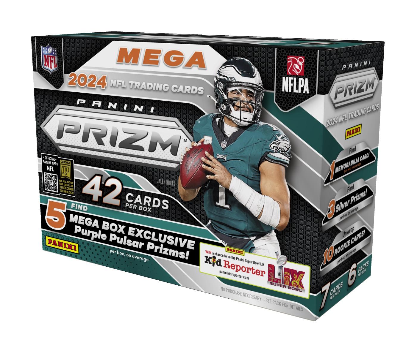 2024 Panini Prizm Football Hobby Mega Box (Purple Pulsar Prizms!) | DA Card World