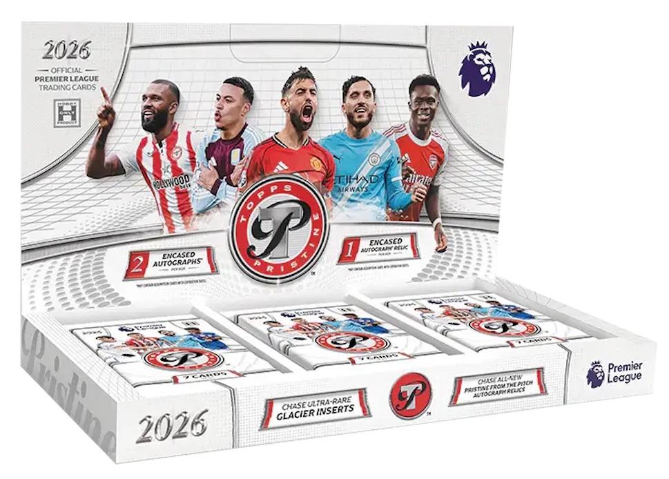2025/26 Topps Pristine Premier League EPL Soccer Hobby 6-Box Case ...