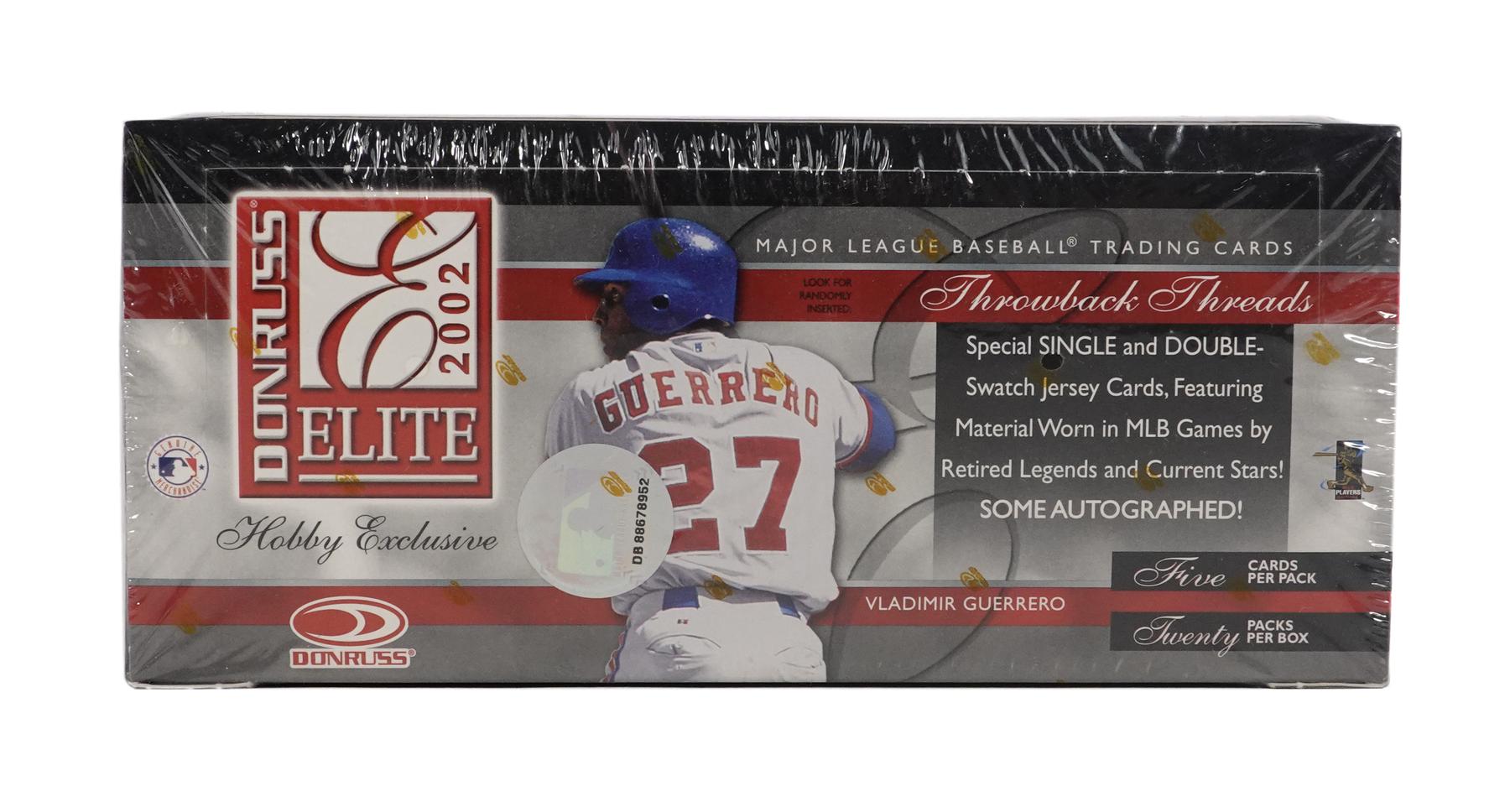 2002 Donruss Elite Baseball Hobby Box | DA Card World