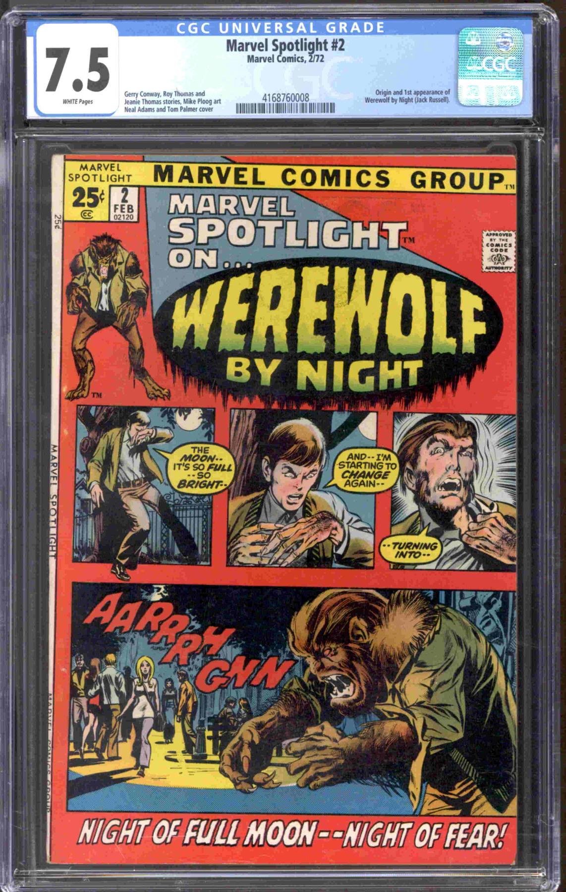 Marvel Spotlight #2 CGC 7.5 (W) *4168760008* | DA Card World