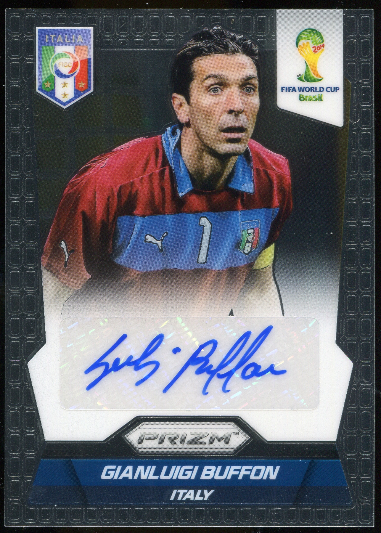 2014 Panini Prizm World Cup Signatures #SGB Gianluigi Buffon Autograph ...