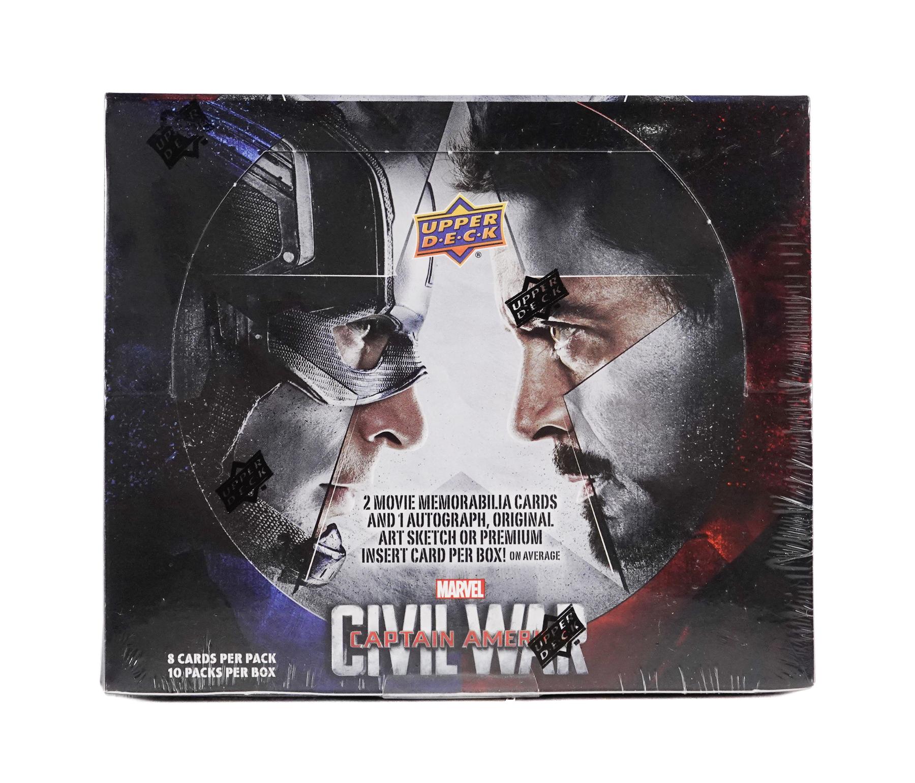 Marvel Captain America: Civil War Trading Cards Box (Upper Deck 2016 ...