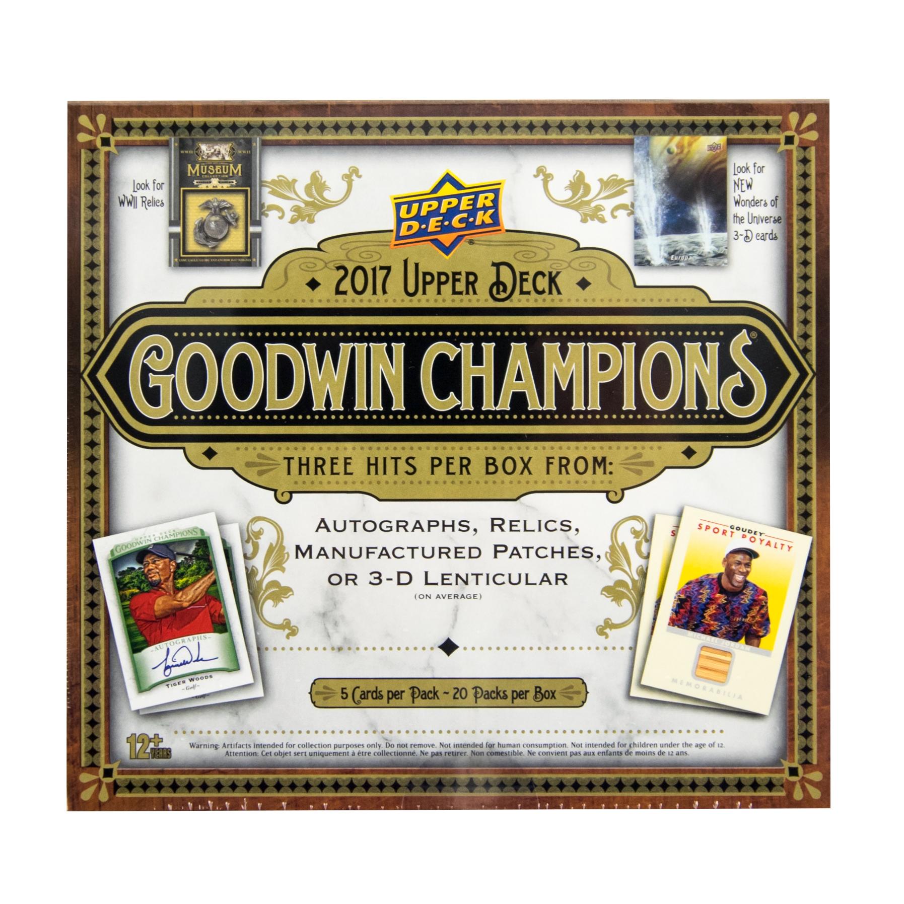 2017 Upper Deck Goodwin Champions Hobby Box | DA Card World