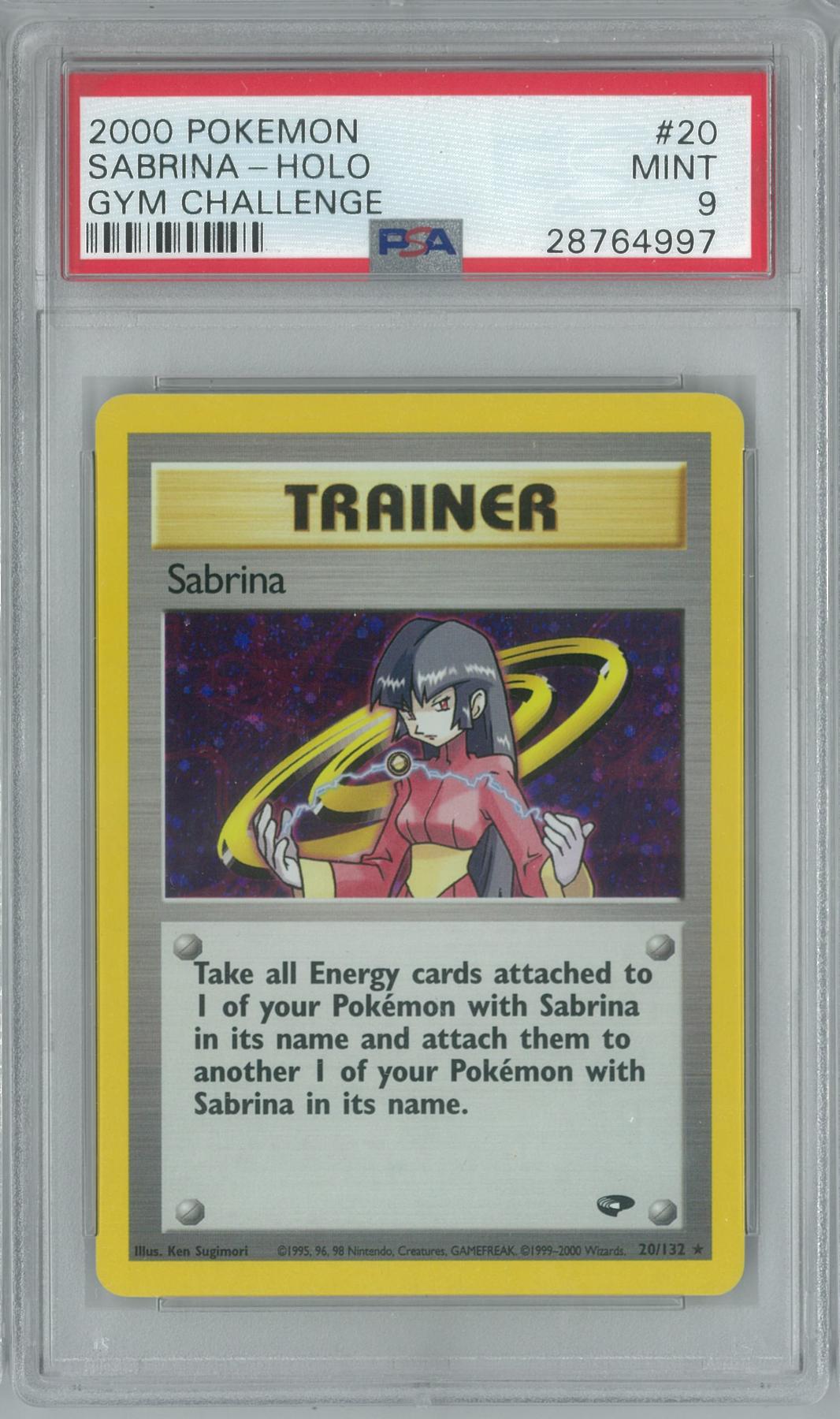 Pokemon Gym Challenge Sabrina 20/132 PSA 9 | DA Card World
