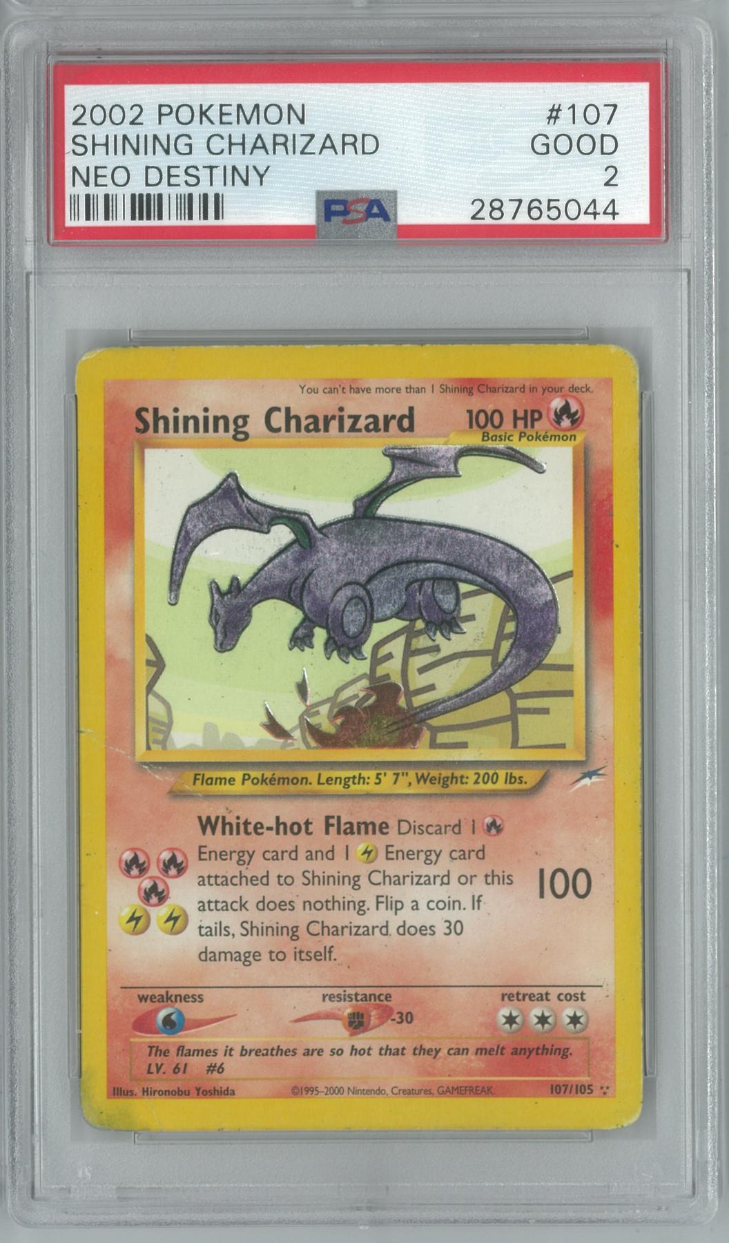 Pokemon Neo Destiny Shining Charizard 107/105 PSA 2 | DA Card World
