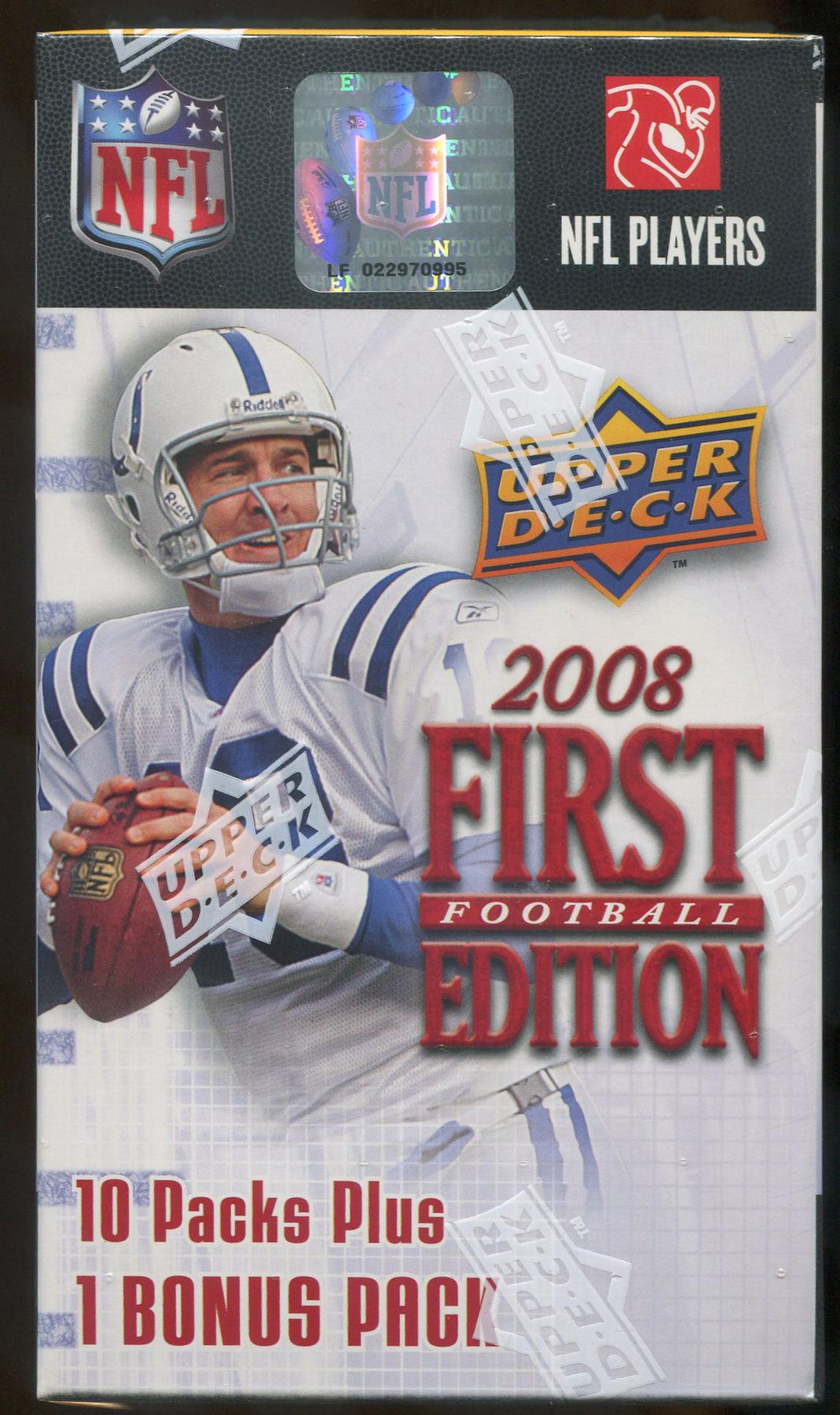 2008 Upper Deck 1st Edition Football 10-Pack Blaster Box | DA Card World