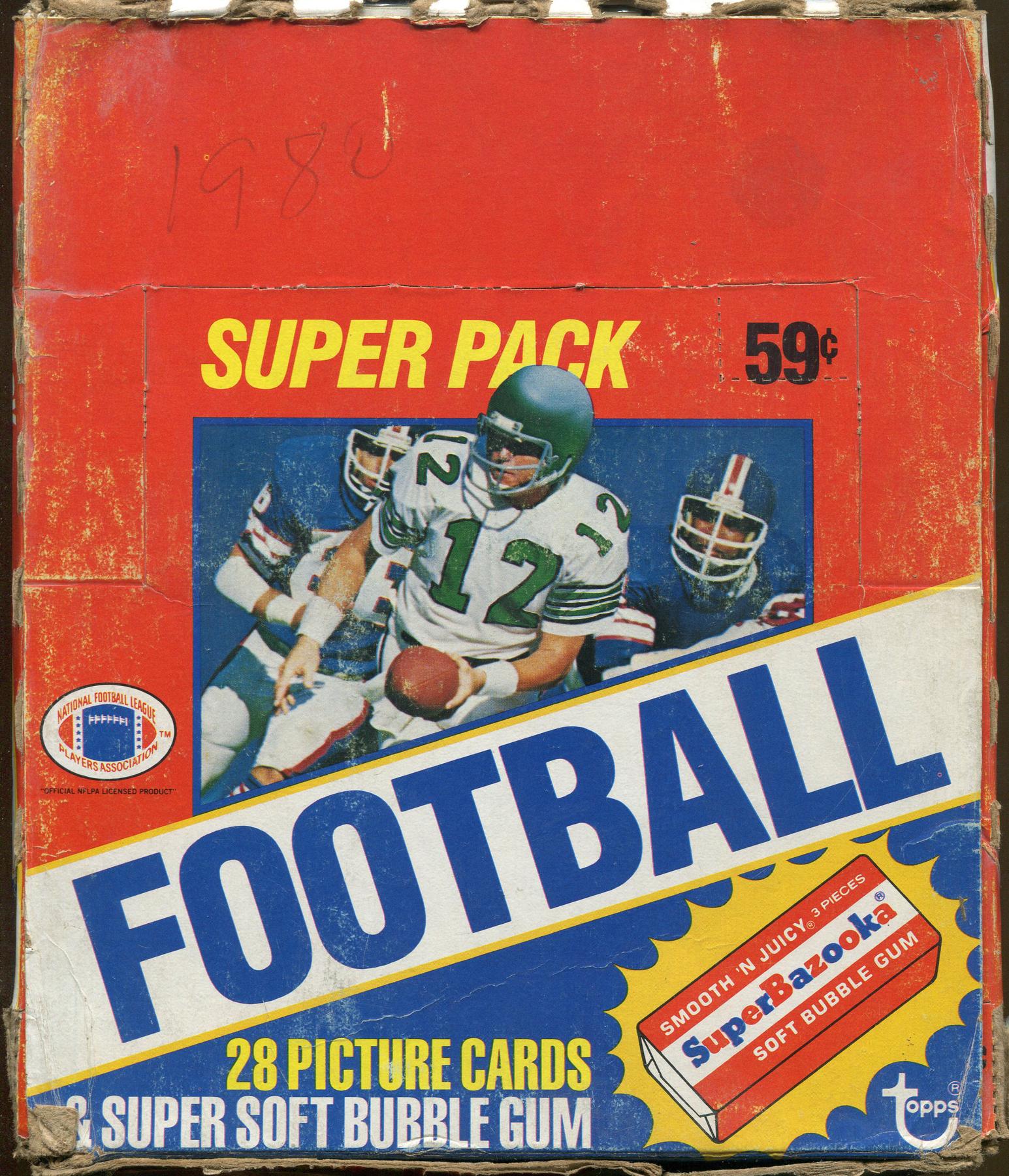 1980 Topps Football Super Cello Box (BBCE) | DA Card World