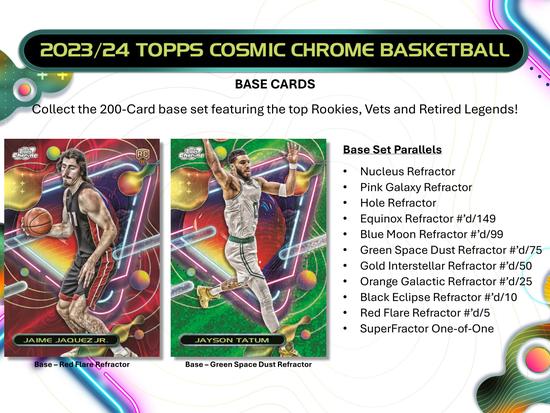2023/24 TOPPS COSMIC CHROME BASKETBALL HOBBY BOX | eBay 2023/24 TOPPS COSMIC CHROME BASKETBALL HOBBY BOX | eBay