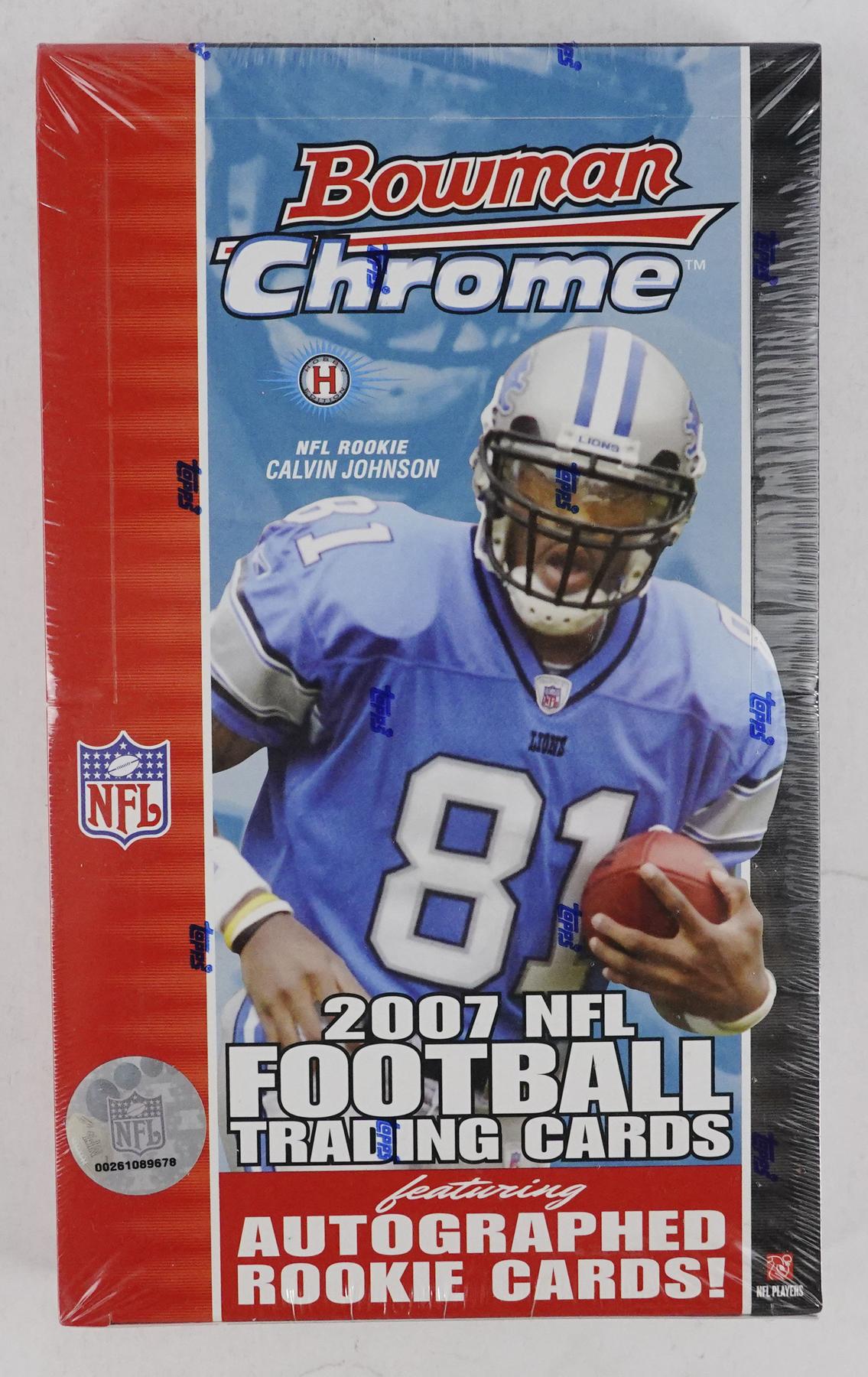 2007 Bowman Chrome Football Hobby Box | DA Card World