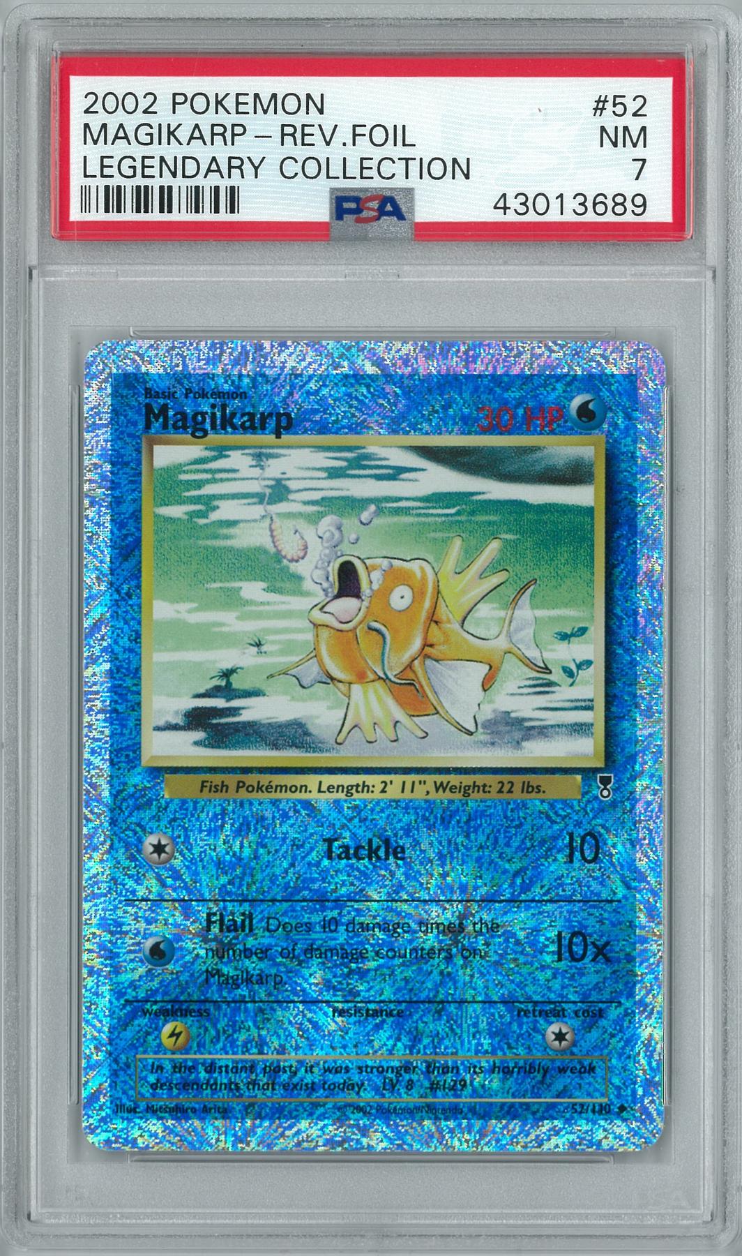 Pokemon Legendary Collection Reverse Foil Magikarp 52/110 PSA 7 | DA ...