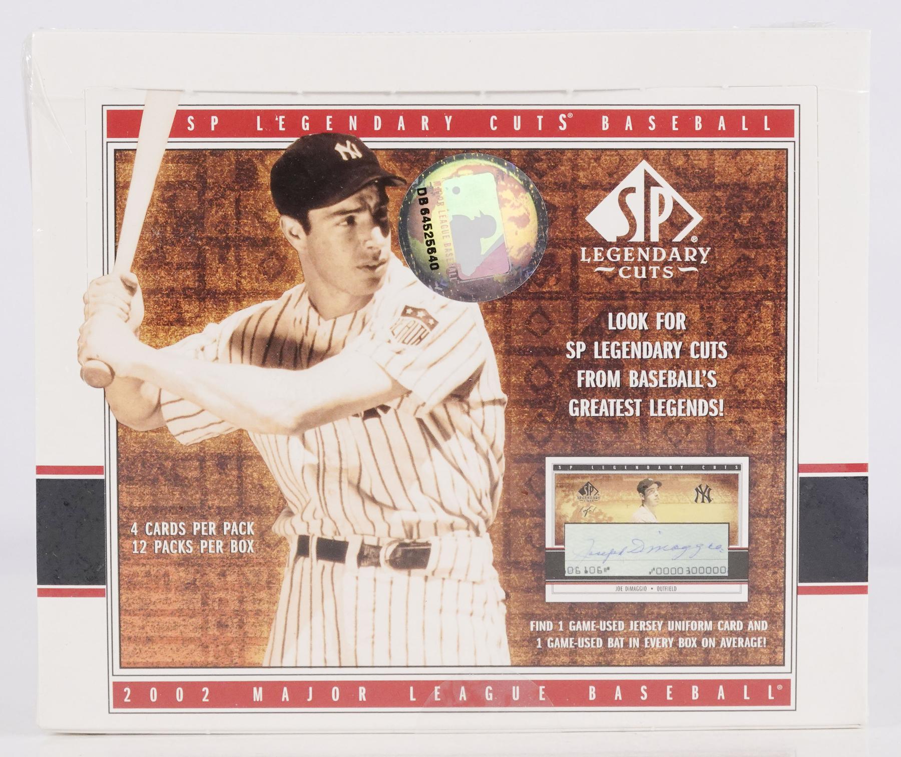 2002 Upper Deck SP Legendary Cuts Baseball Hobby Box | DA Card World