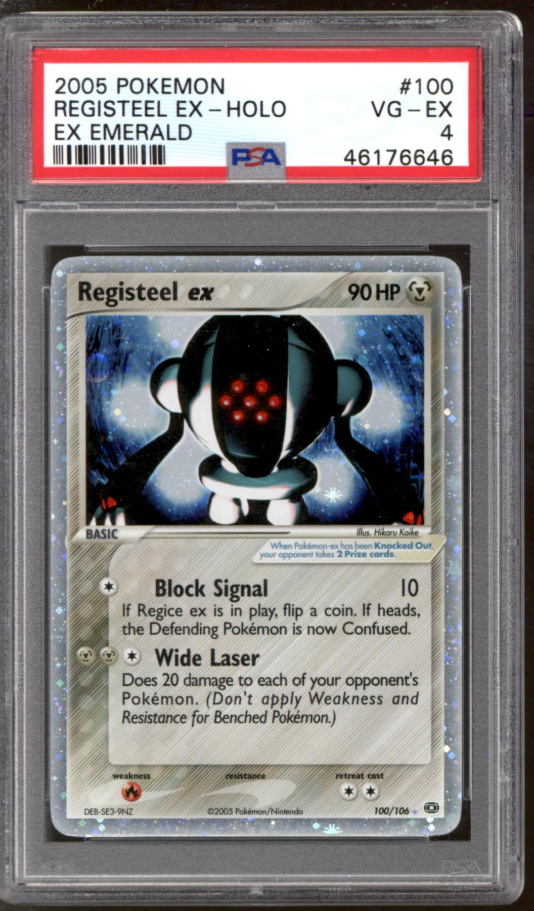 Pokemon EX Emerald Registeel 100/106 PSA 4 | DA Card World