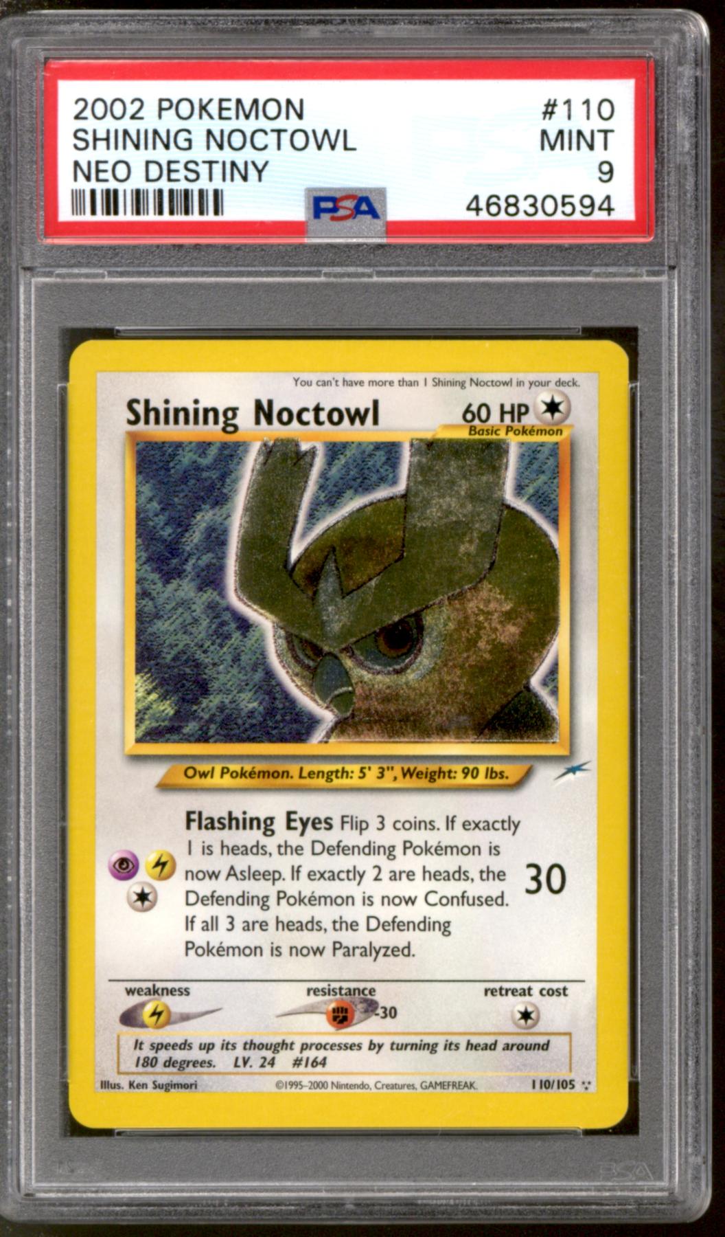 Pokemon Neo Destiny Shining Noctowl 110/105 PSA 9 *594 | DA Card World