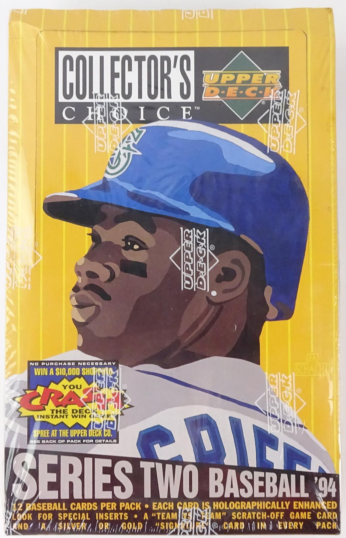 1994 Upper Deck Collectors Choice Series 2 Baseball Hobby Box Reed