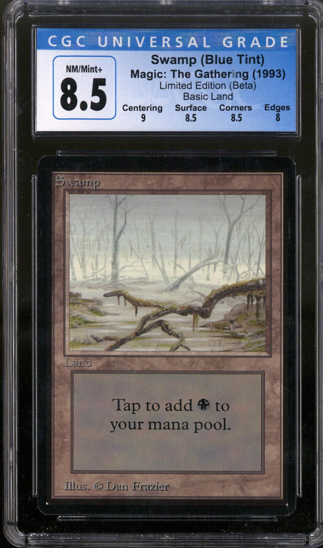 Magic the Gathering Beta Swamp Low Branch CGC 8.5 *272 NEAR MINT NM ...