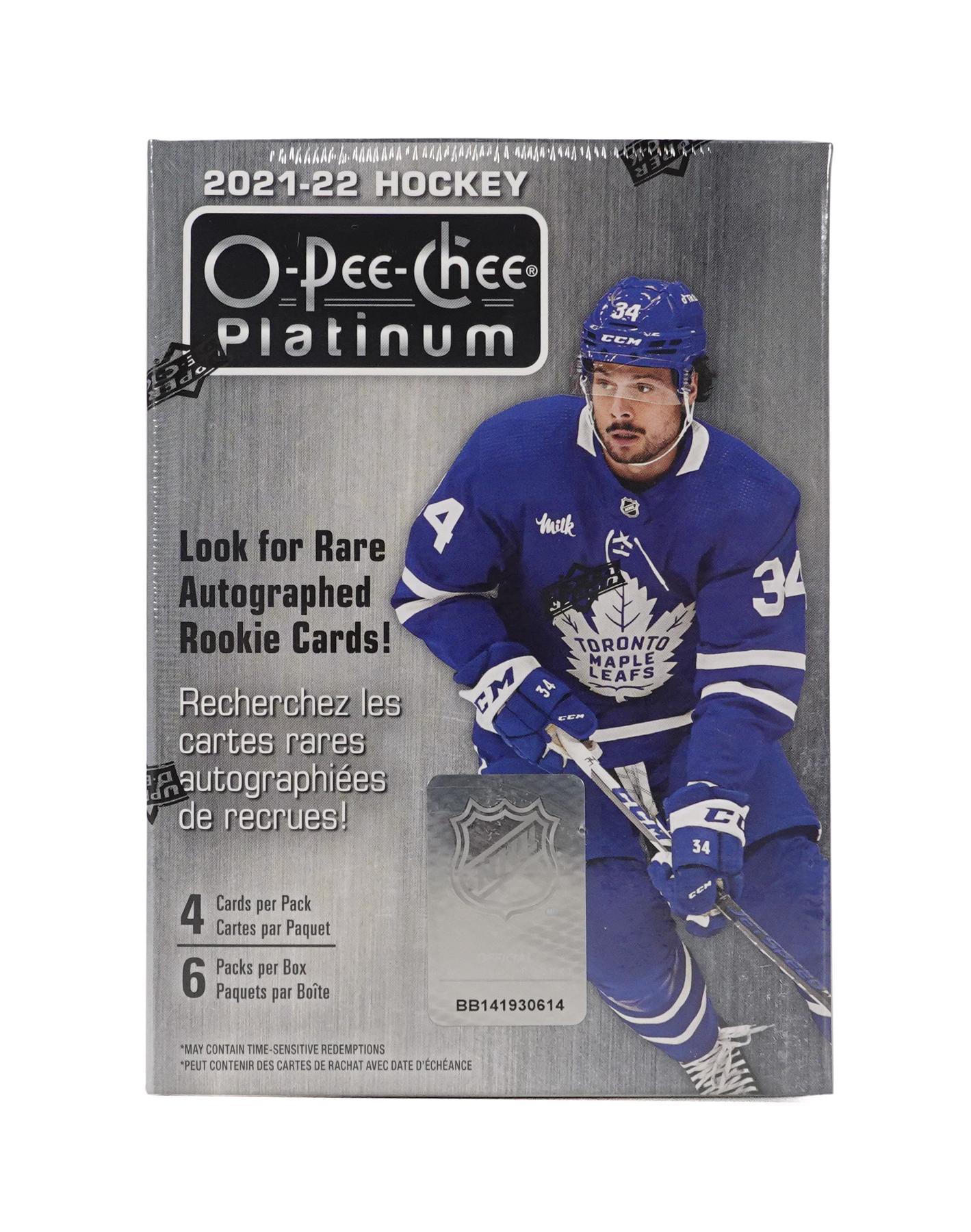 2021/22 Upper Deck O-Pee-Chee Platinum Hockey 6-Pack Blaster Box | DA ...